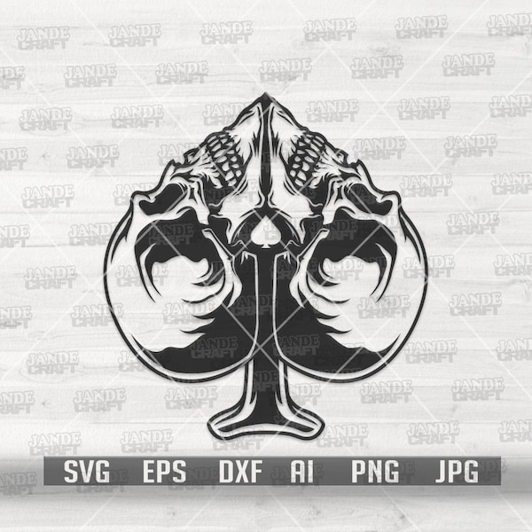 Ace of Spades Svg - Etsy