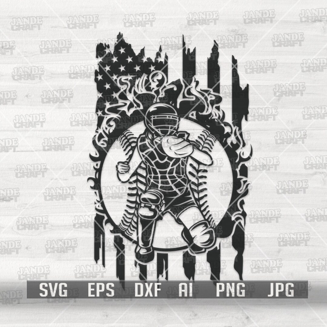 US Softball Player on Fire Svg Hot Ball Life Cut File Baseball Mom ...