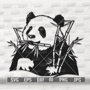 Cute Panda Svg | Panda Clipart | Panda Cutfile | Cute Panda Png | Panda ...
