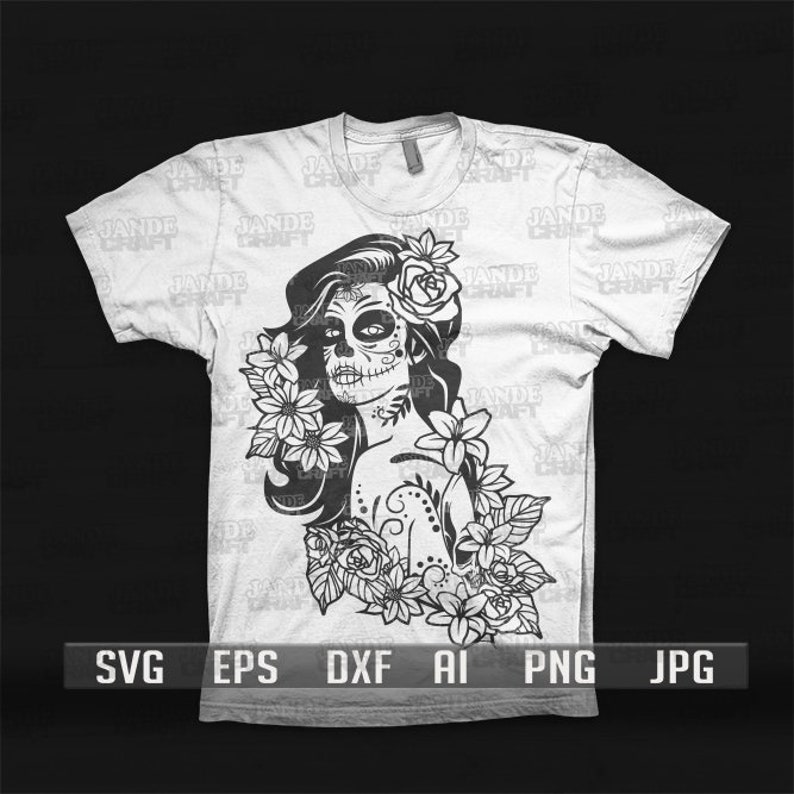 Lady Dead Svg | Sugar Skull Svg | La Muerta Svg | Catrina Svg | Lady ...