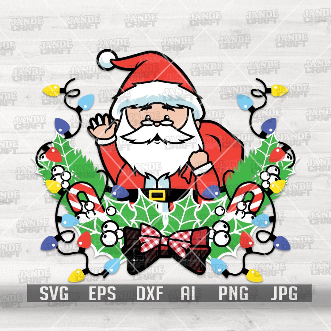 Christmas Santa Svg | Santa Claus Svg | Santa Clipart | Cute Sant ...