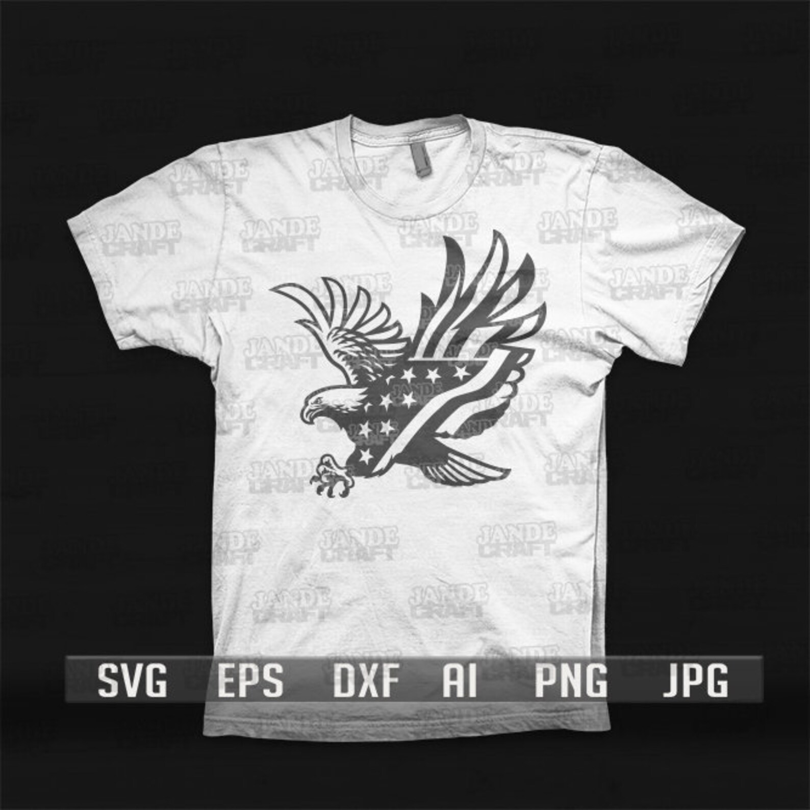 Patriotic Eagle Svg Distressed Eagle Svg US Eagle Svg | Etsy