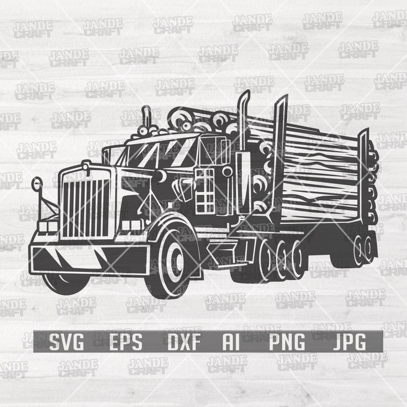 Logging Truck Svg Truck Svg Truck Png Logging Truck Png - Etsy