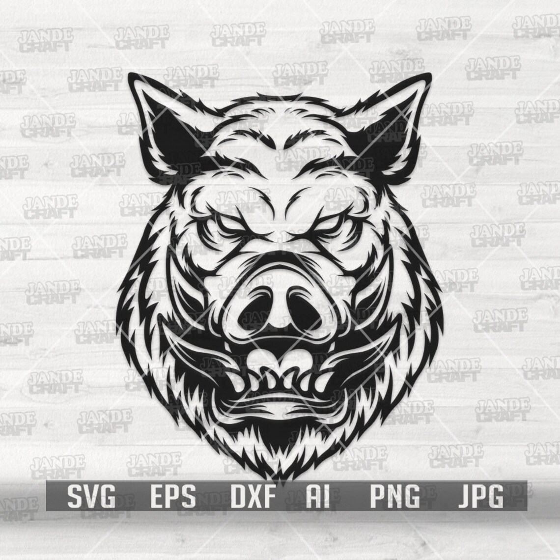 Wild Boar Svg | Forest Creature Stencil | Wild Animal Clipart | Forest ...