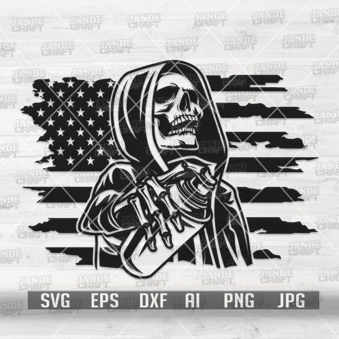 US Graffiti Skull Svg | Mural Wall Artist Cutfile | USA Street Painter ...