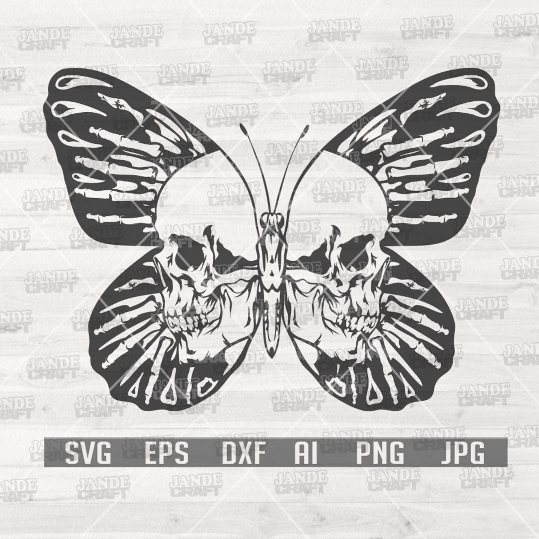 Butterfly Skull Svg | Butterfly Svg | Insect Svg | Animal Svg ...
