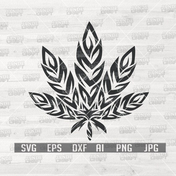 Cannabis Tribal Svg Cannabis Svg Marijuana Svg Joint Svg | Etsy