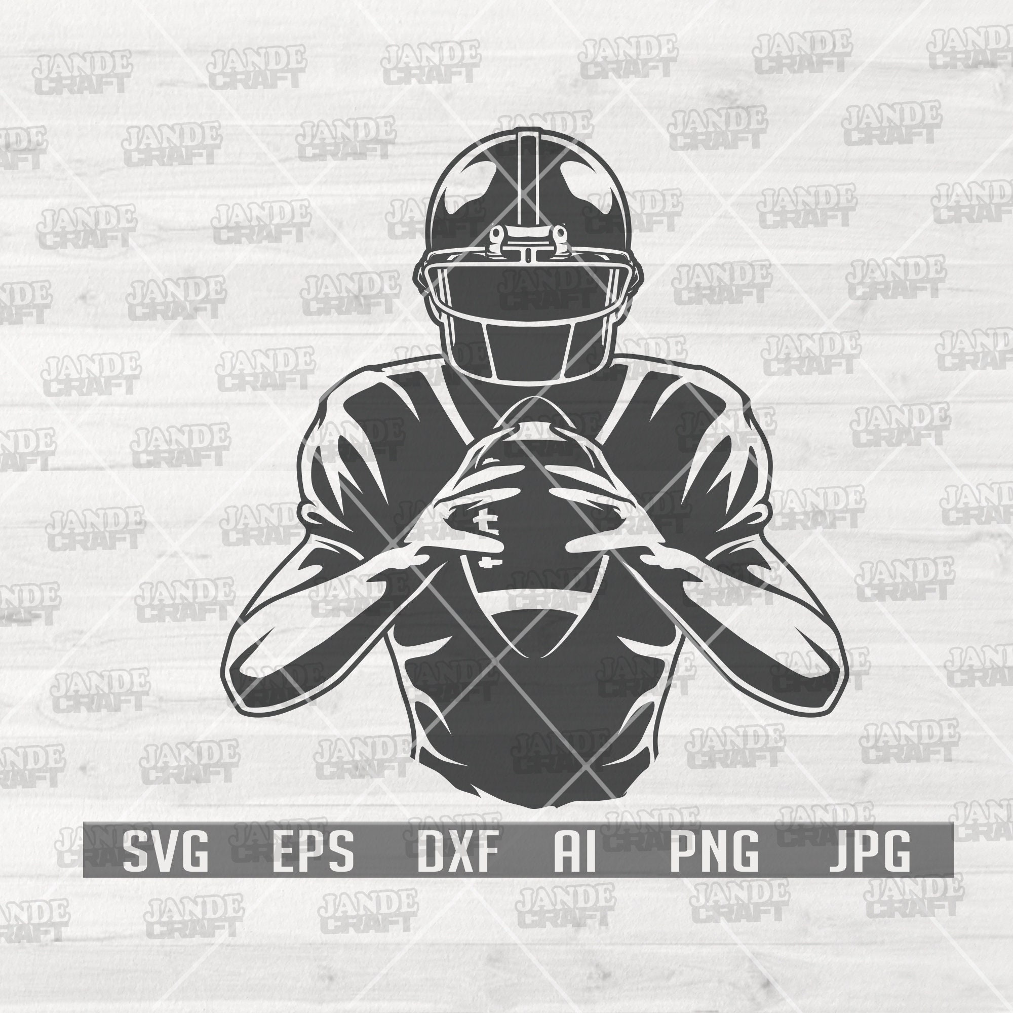 Football Player Svg Football Shirt Svg Gift for Football | Etsy
