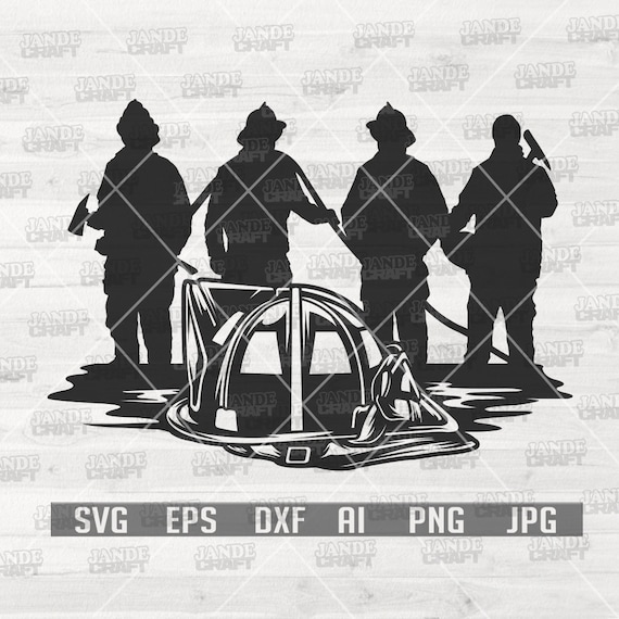 Fire Fighter Scene Svg Fire Fighter Svg Fireman Svg - Etsy Canada