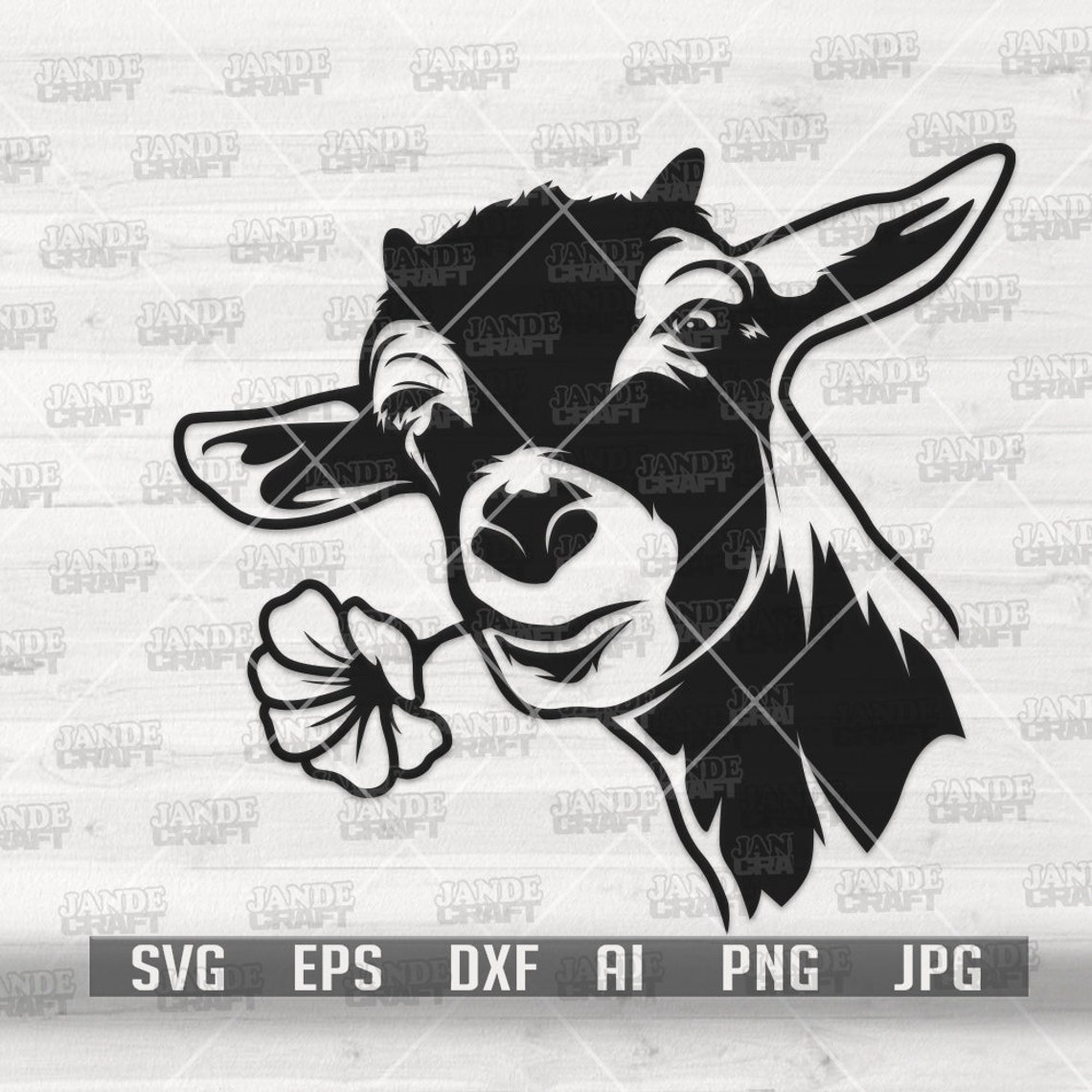 Winking Funny Goat Svg Goat Clipart Goat Stencil Winking - Etsy