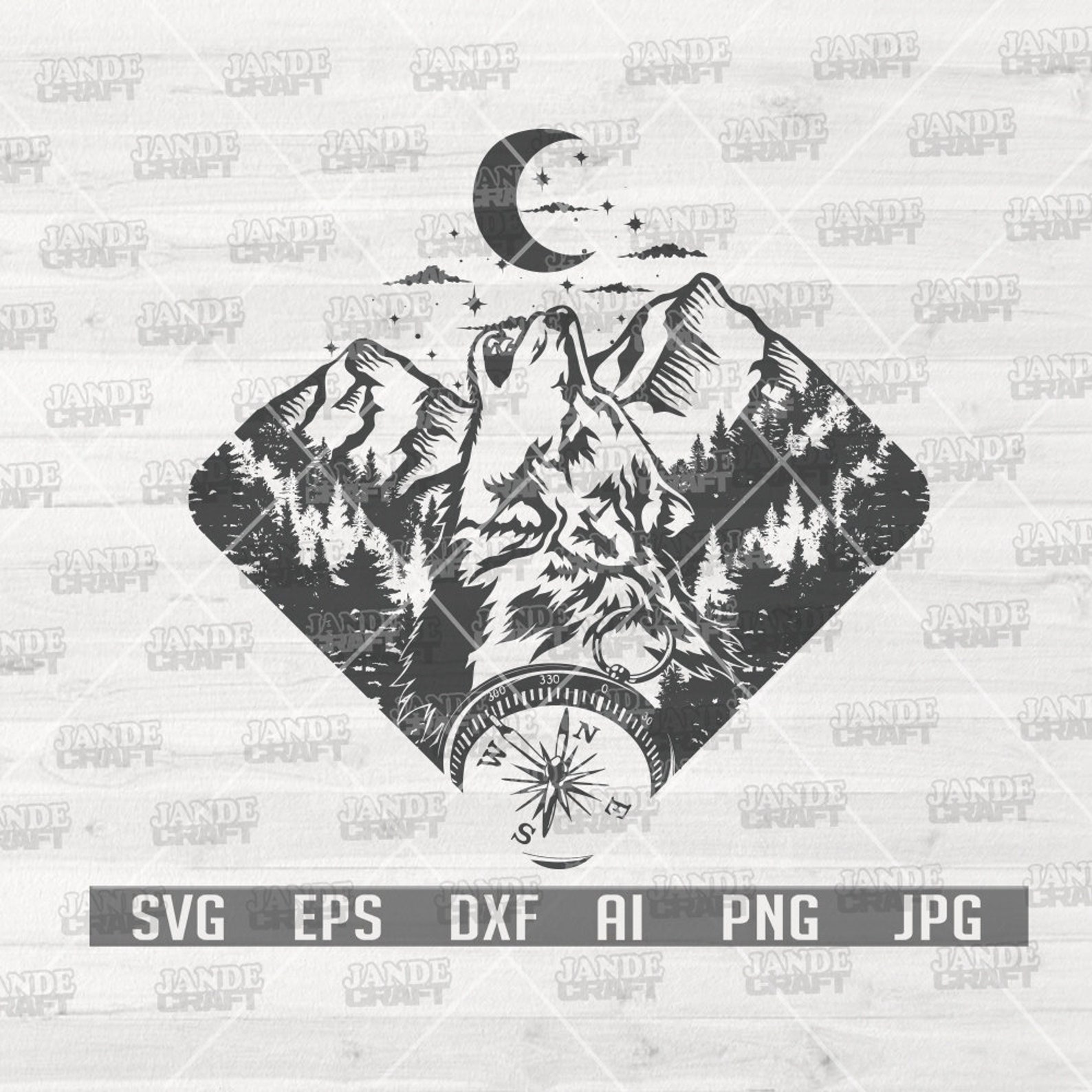 Outdoor Wolf Svg Howling Wolf Svg Wild Animal Svg - Etsy