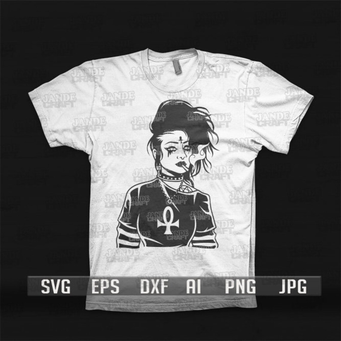 Gothic Girl Svg Goth Svg Punk Svg Punk Girl Svg Rock - Etsy