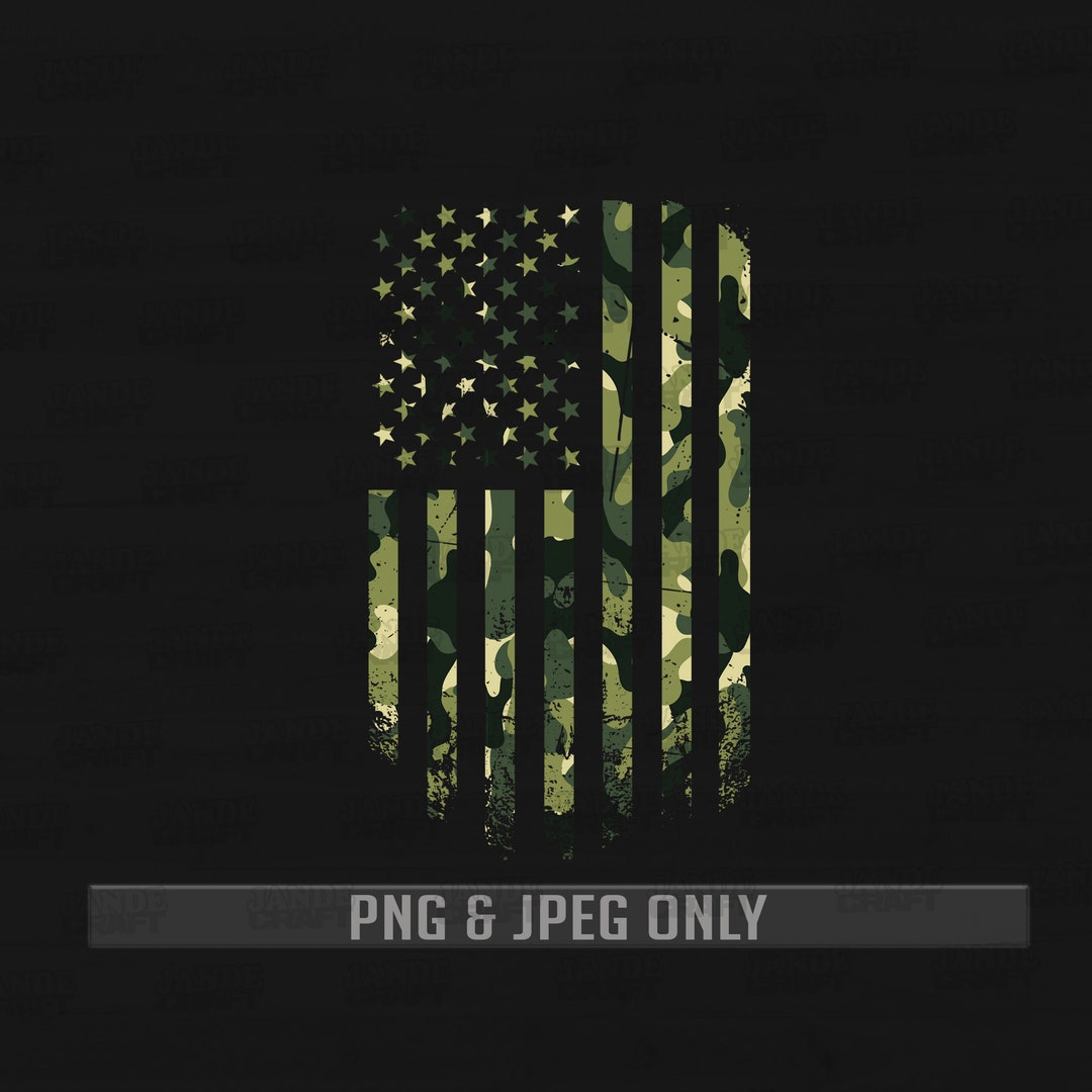 Camo USA Flag Png & Jpg Files Only | Camoflauge Png | USA Flag ...