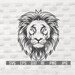 Lion Head Svg Wild Animal Clipart Zookeepers Gift Idea Stencil Zoo Crew ...