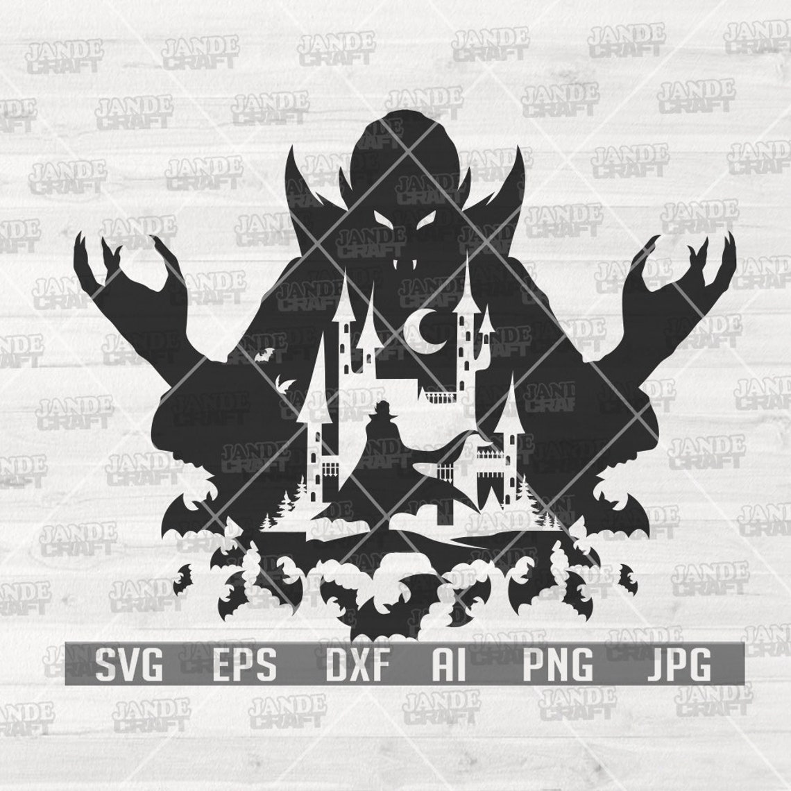 Vampire Scene Halloween Svg Vampire Svg Vampire Clipart - Etsy Canada