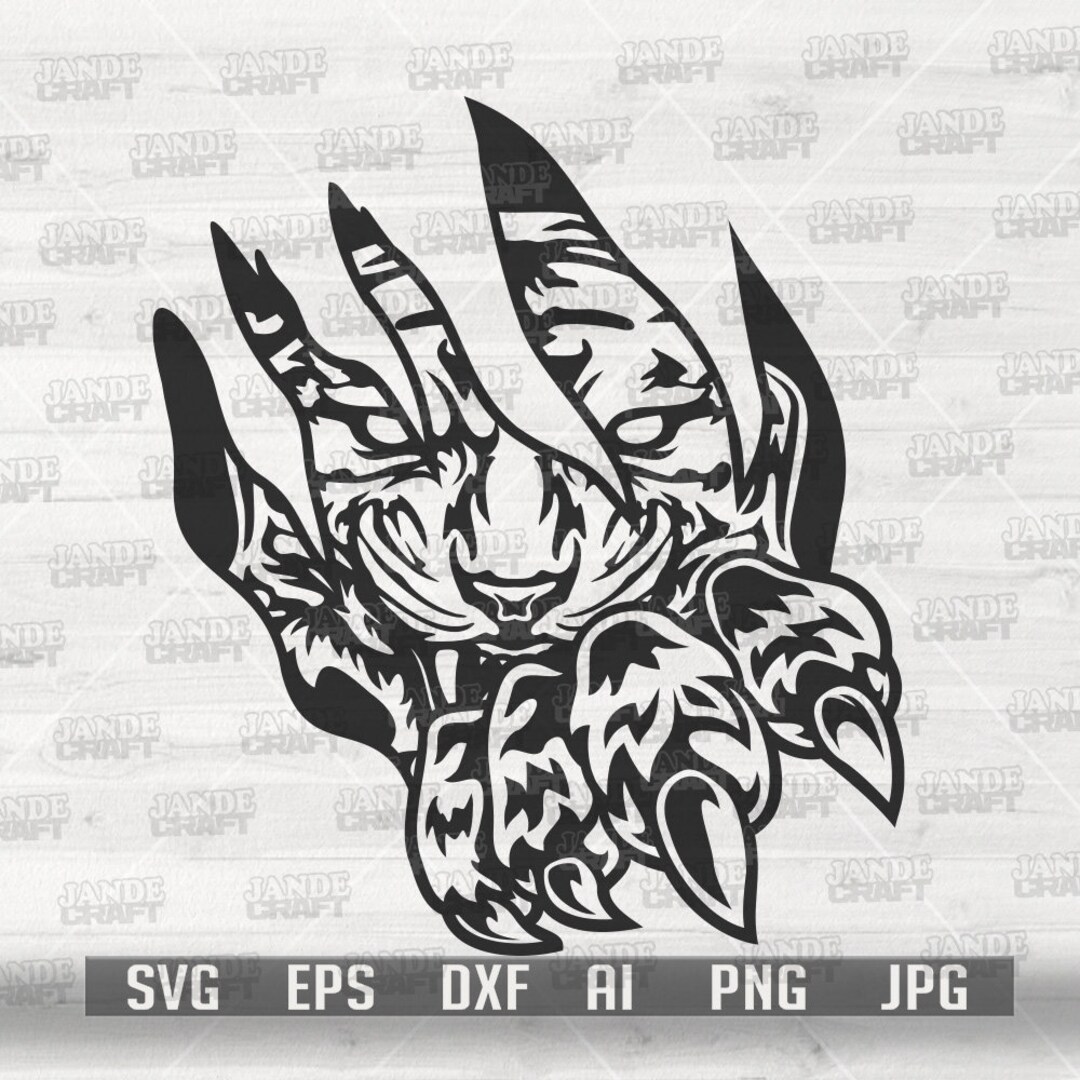 Tiger Scratch Claw Svg | Animal Claws Stencil | Outdoor Shirt Png | Big ...