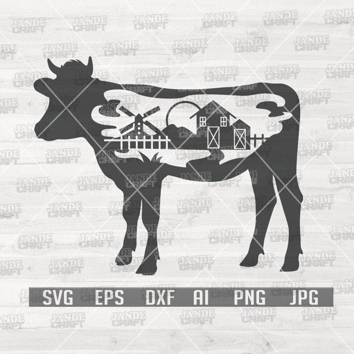 Farm Cow Svg Farm Animal Svg Cow Svg Cow Cutfile Cow | Etsy