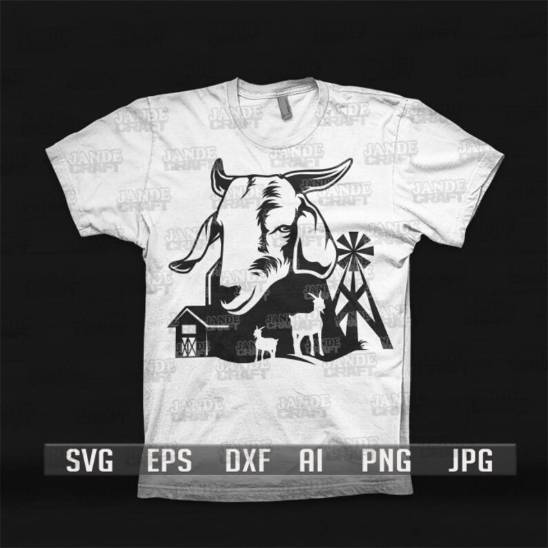 Farm Goat Svg | Goat Head Svg | Goat Stencil | Farm Animal Svg | Farm ...