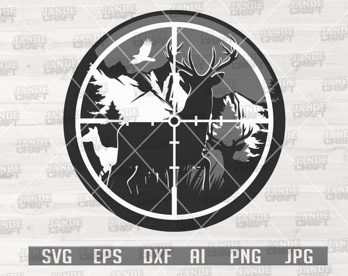 Deer Hunting Svg, Deer Svg, Hunting Svg, Hunting Shirt Svg, Deer Hunter ...