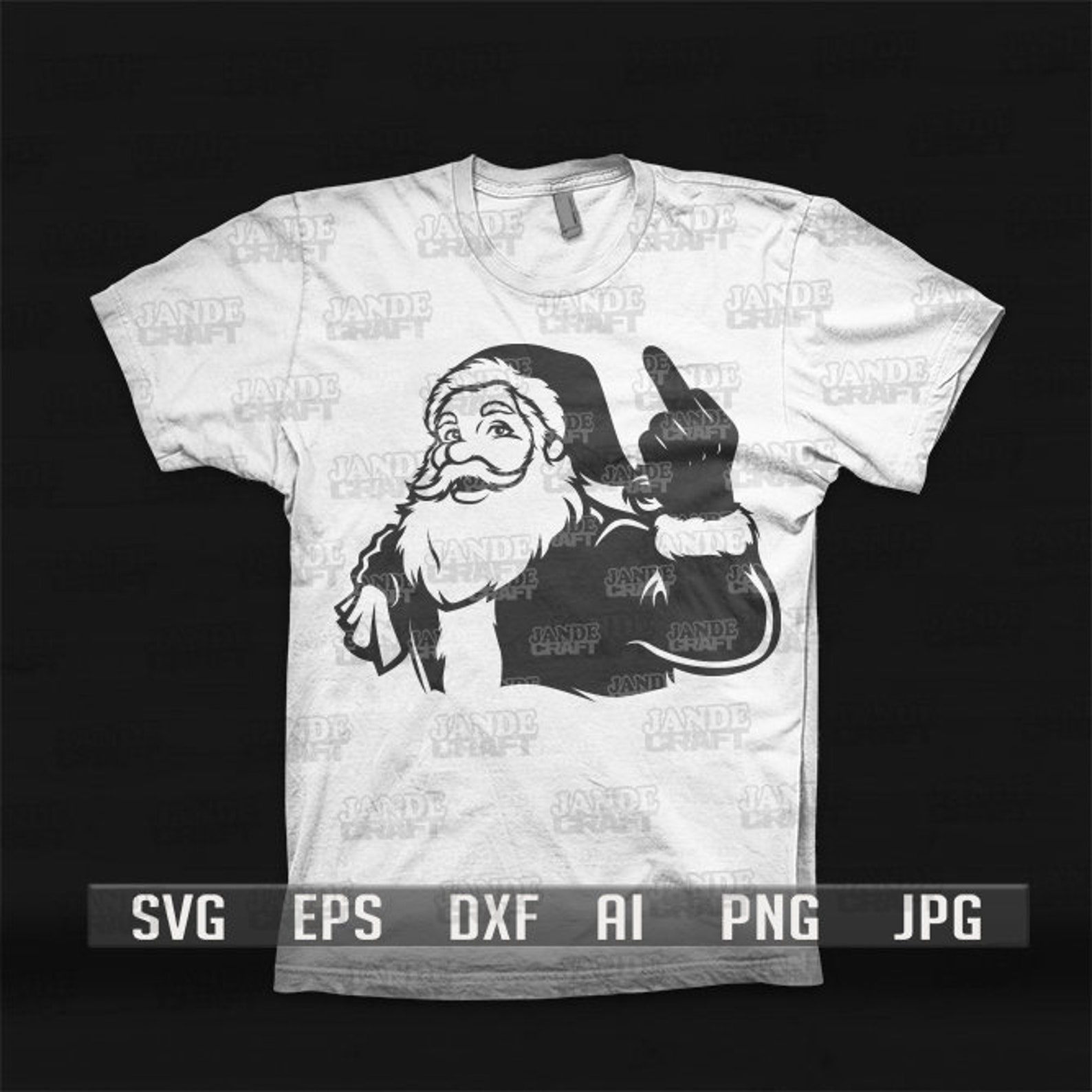 Santa Middle Finger Svg Santa Claus Svg Santa Svg Santa - Etsy