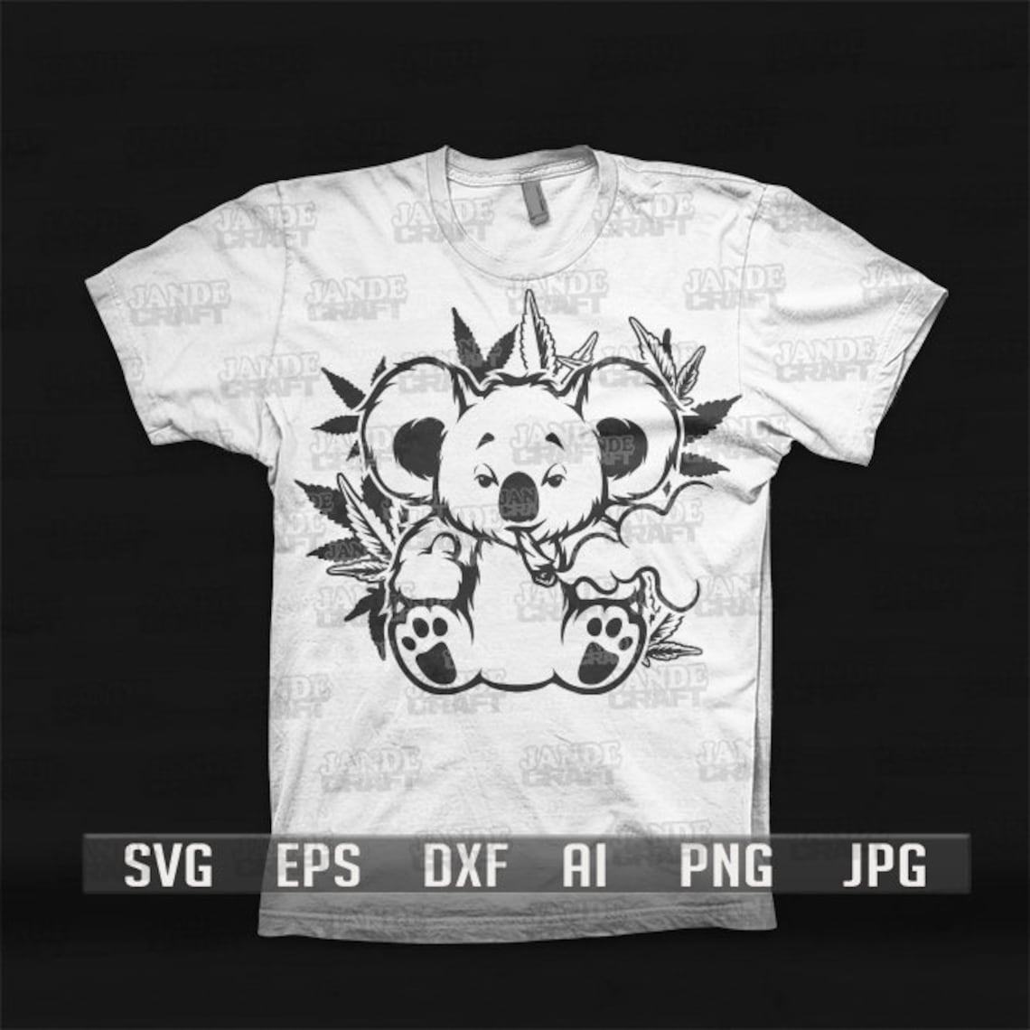 Koala Smoking Joint Svg Koala Smoking Weed Svg Cannabis | Etsy