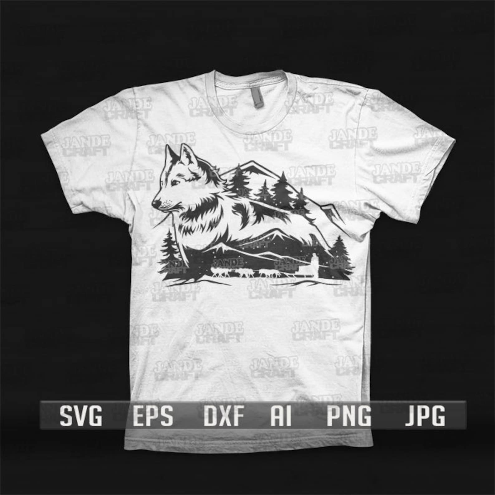 Sled Dog Svg Snow Dogs Svg Sleigh Dogs Svg Eskimo Dog - Etsy