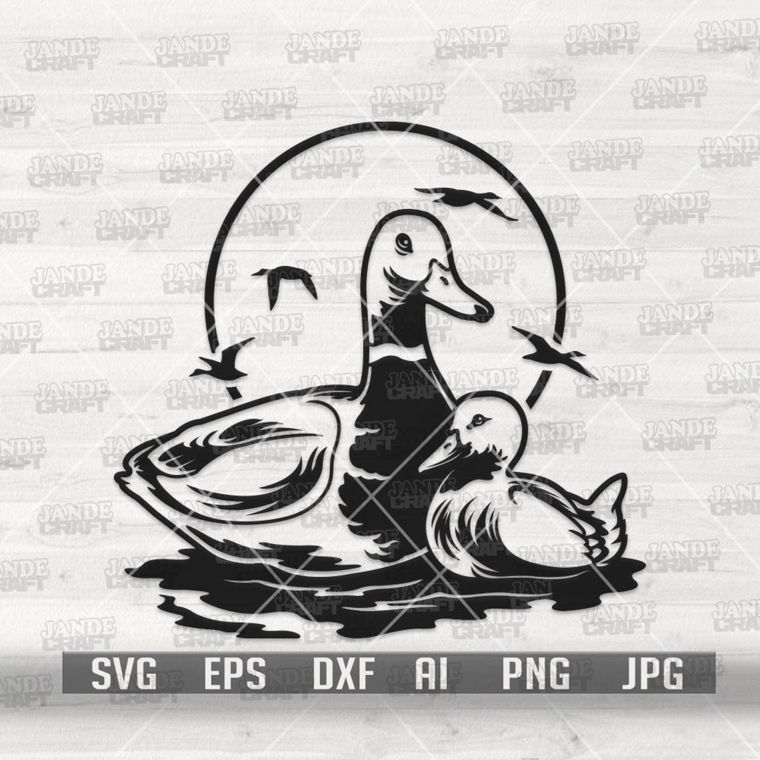 Duck Scene Svg | Duck Svg | Farm Animal Svg | Duck Clipart | Duck ...