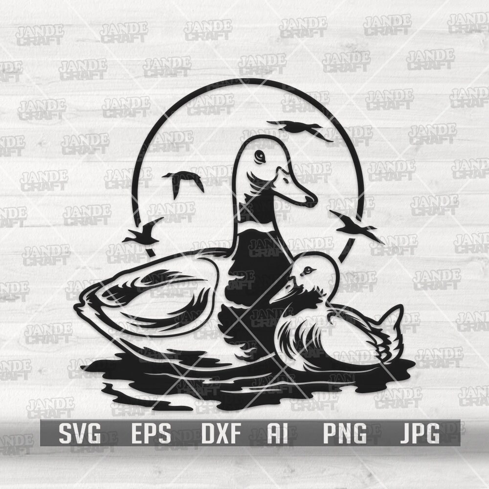 Duck Scene Svg Duck Svg Farm Animal Svg Duck Clipart - Etsy India