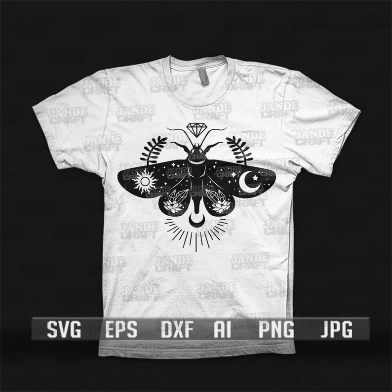 Celestial Moth Svg Mystical Moth Svg Moth Clipart Magic | Etsy