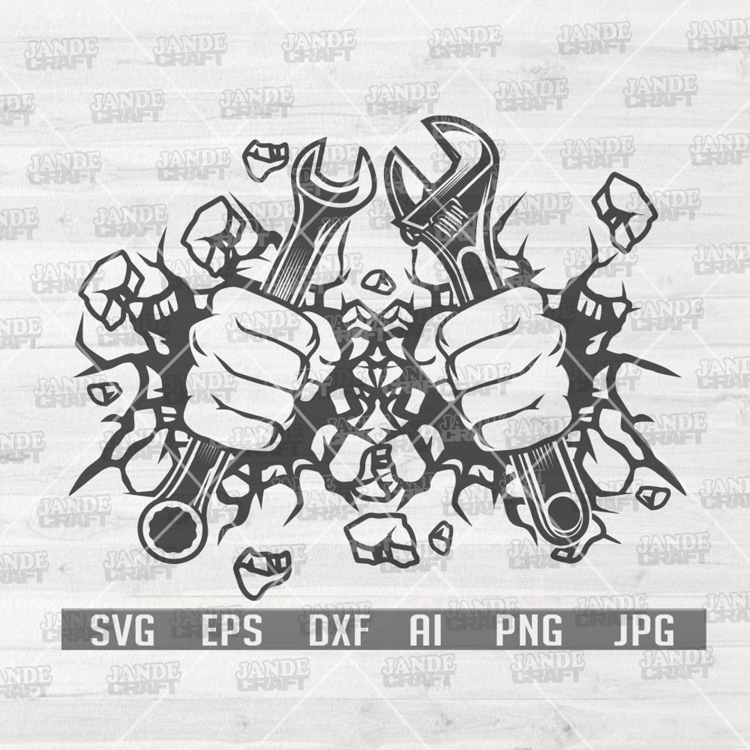 Smashing Wall Mechanic Svg | Mechanic Svg | Mechanic Dad Svg | Mechanic ...