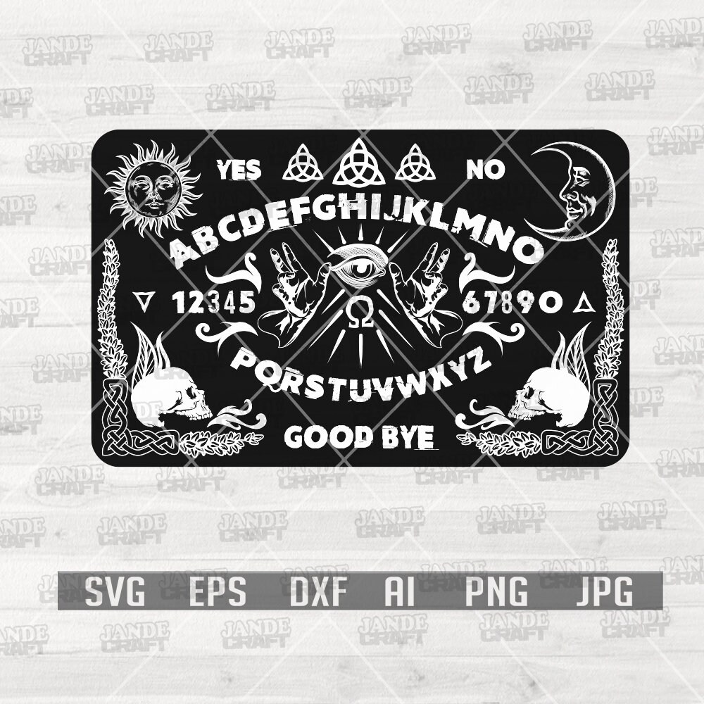 Ouija Board Svg | Ouija Clipart | Ouija Cutfile | Ouija Board Cutting ...