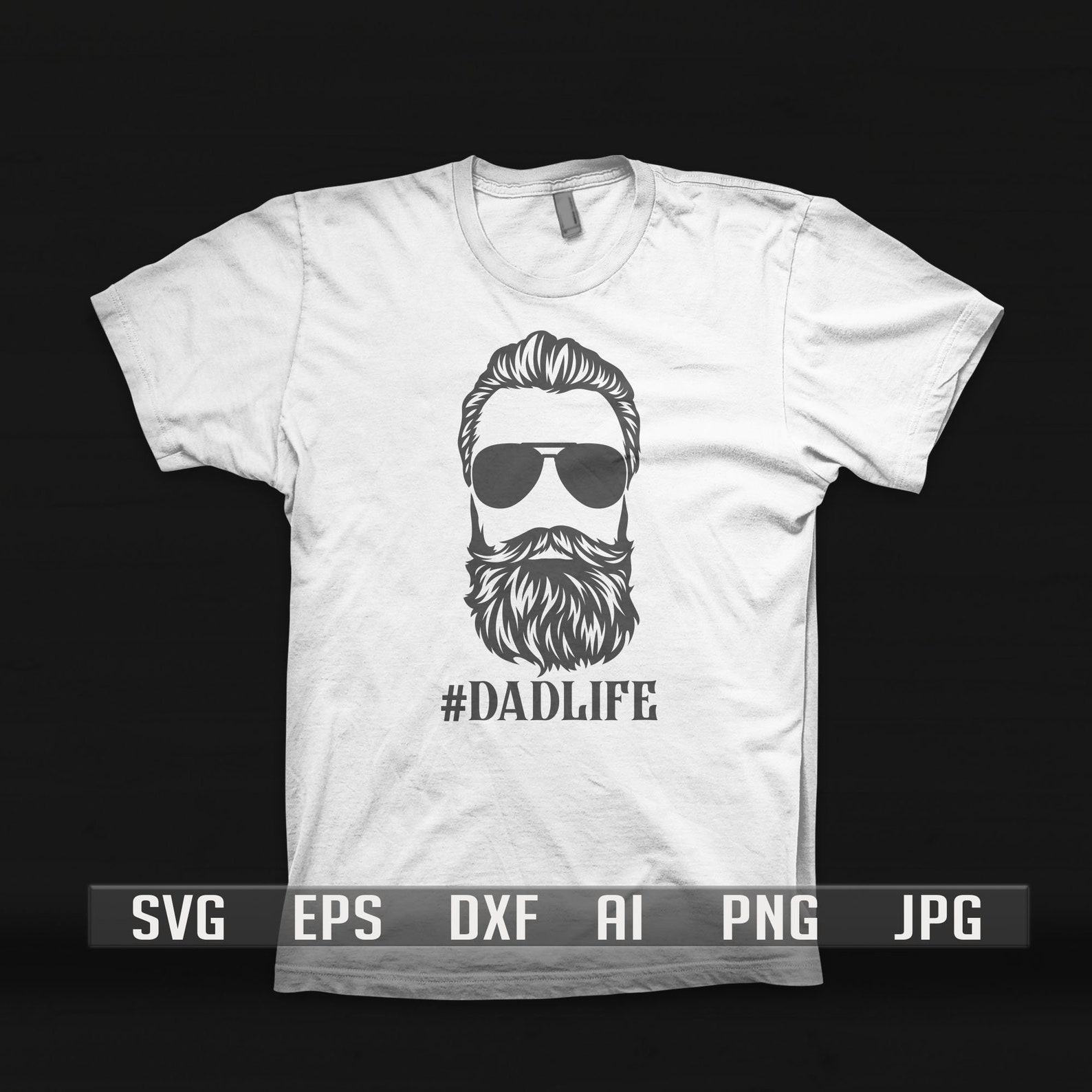 Beard Dad Life Svg Dadlife Svg Beard Dad Svg Dad Svg - Etsy