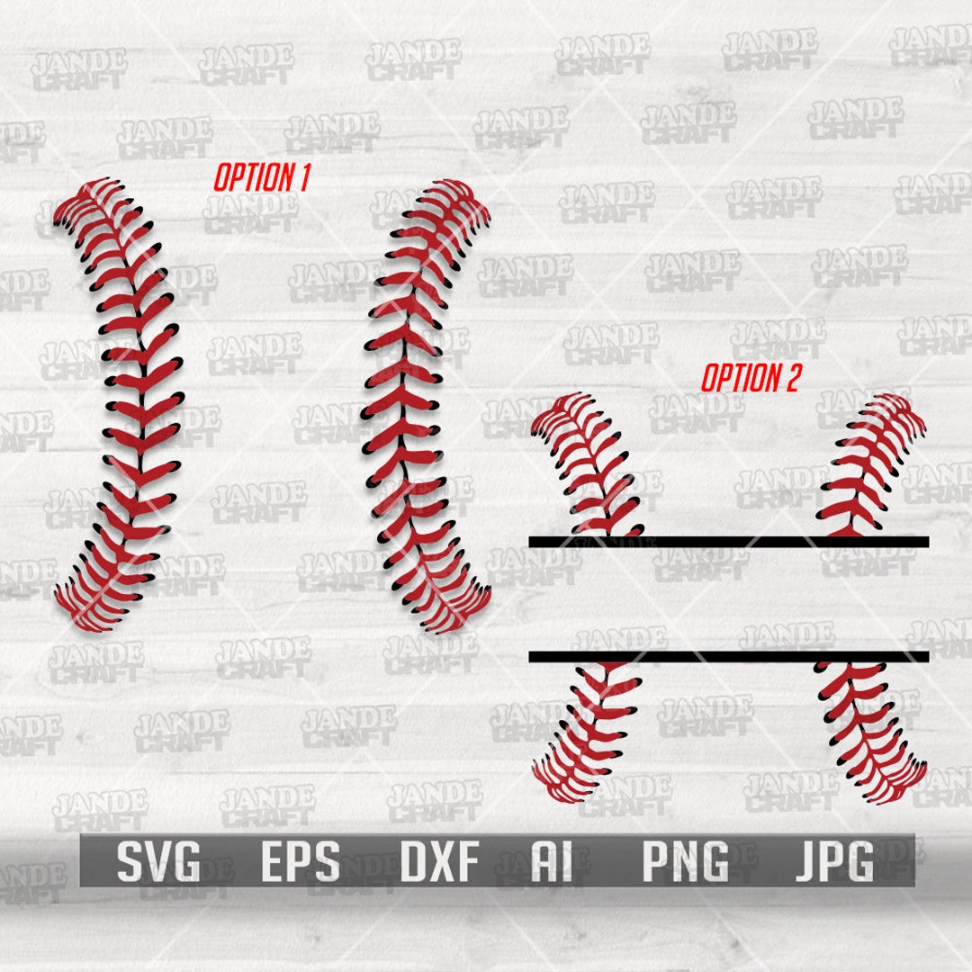 Baseball Stitch Svg | Baseball Shirt Png | Baseball Monogram DXF ...