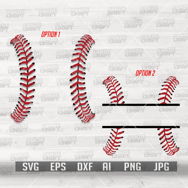 Baseball Stitch Svg | Baseball Shirt Png | Baseball Monogram DXF ...