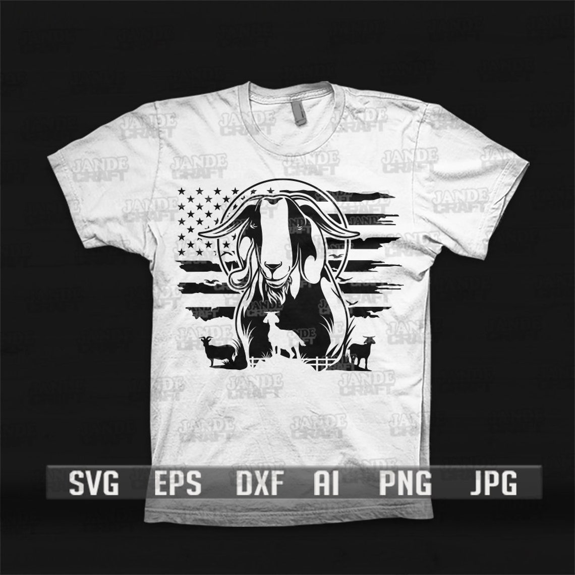 US Farm Goat Svg | US Farm Logo Svg | Farm Animal Svg | Goat Clipart ...