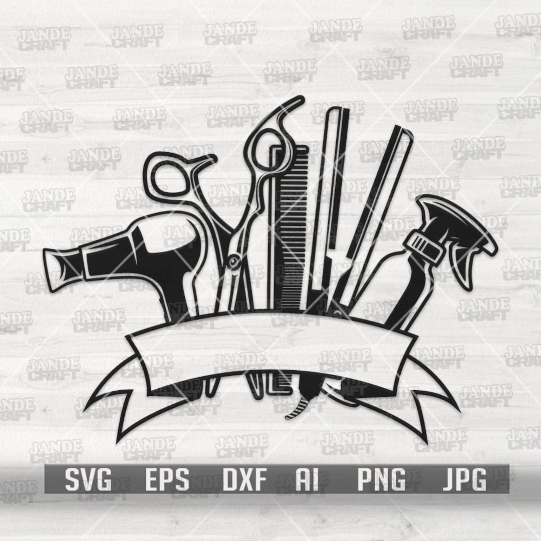 Hair Stylist Tools Svg | Hair Hustler Cut File | Beautician Clipart ...