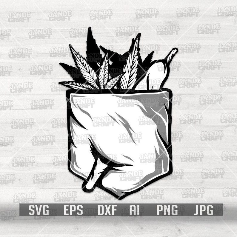 Weed Svg | Pocket of Weed Svg | Smoking Joint Svg | Rolling Blunt Svg ...