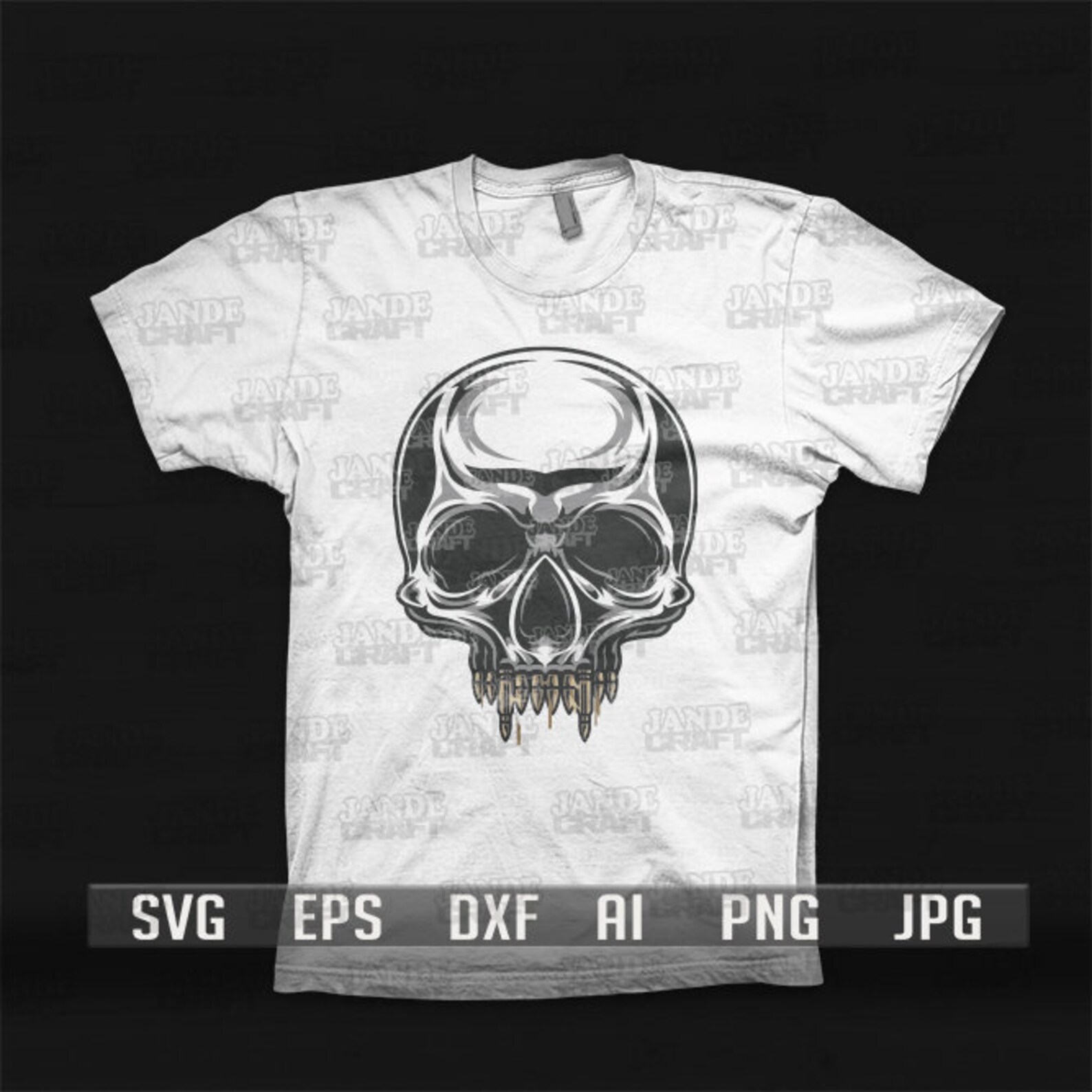 Bullet Skull svg Bullet Skull png Skull svg Skull Shirt | Etsy