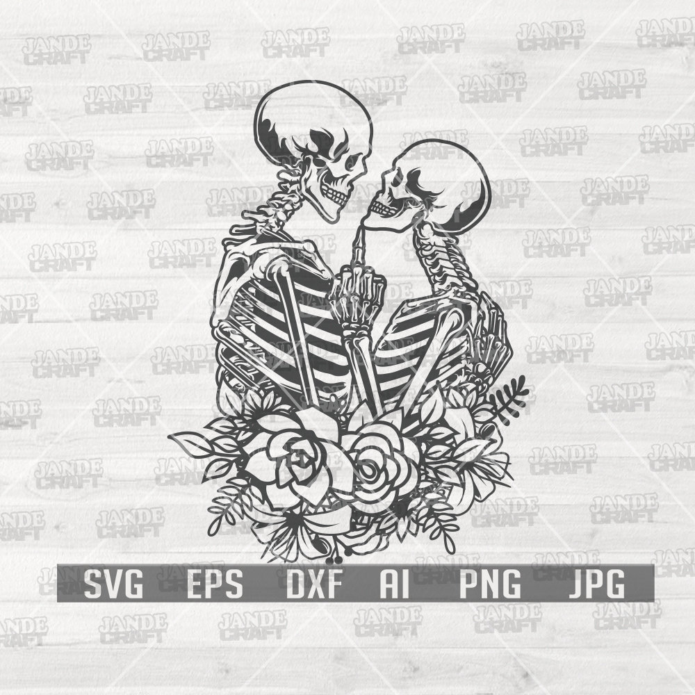 Skull Lovers svg Lovers svg Skull svg Skull Clipart | Etsy