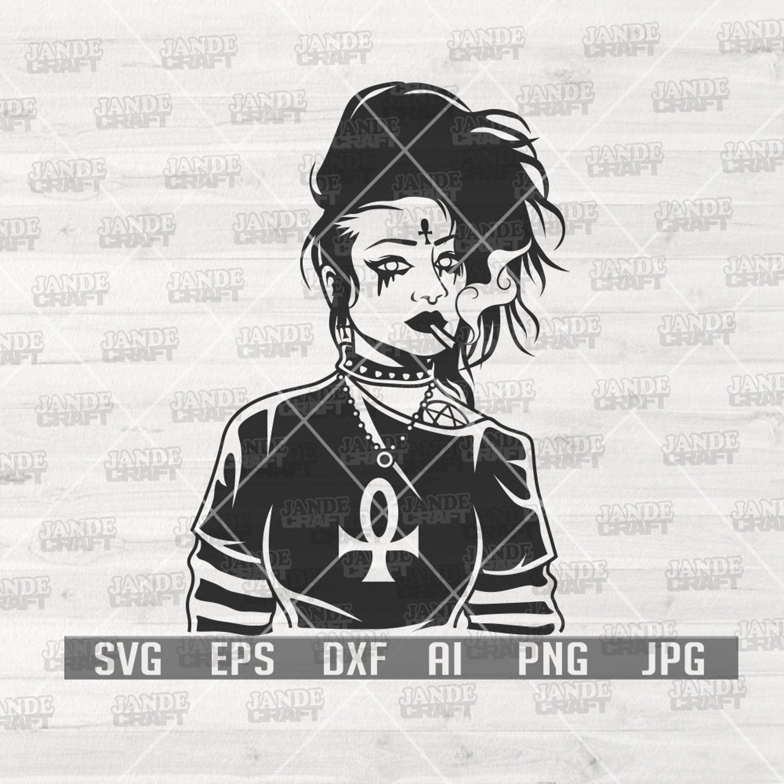 Gothic Girl Svg Goth Svg Punk Svg Punk Girl Svg Rock - Etsy