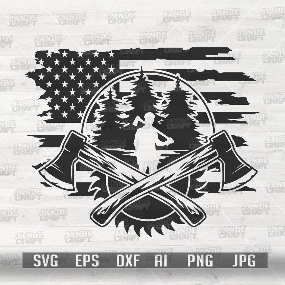 US Lumberjack Svg | Woodman Dad Clipart | Woodland Cutfile | Wood Work ...