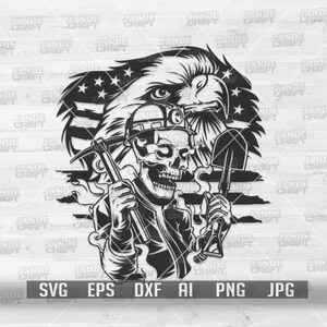 US Eagle Mining Skull Svg | Miner Dad Clipart | Mine Tools Cutfile ...