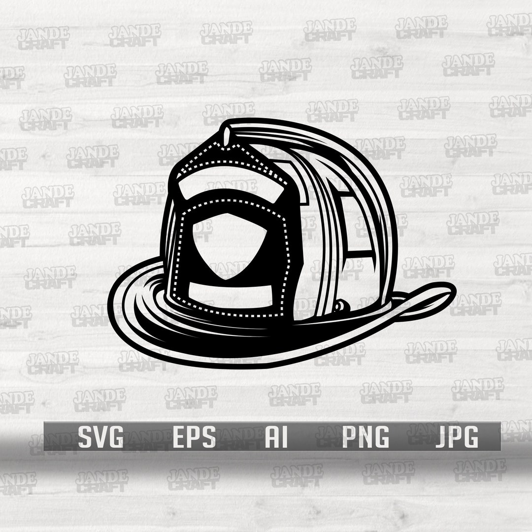 Fireman Helmet Svg, Cutfiles for Cricut, Firefighter Svg, Firefighter ...