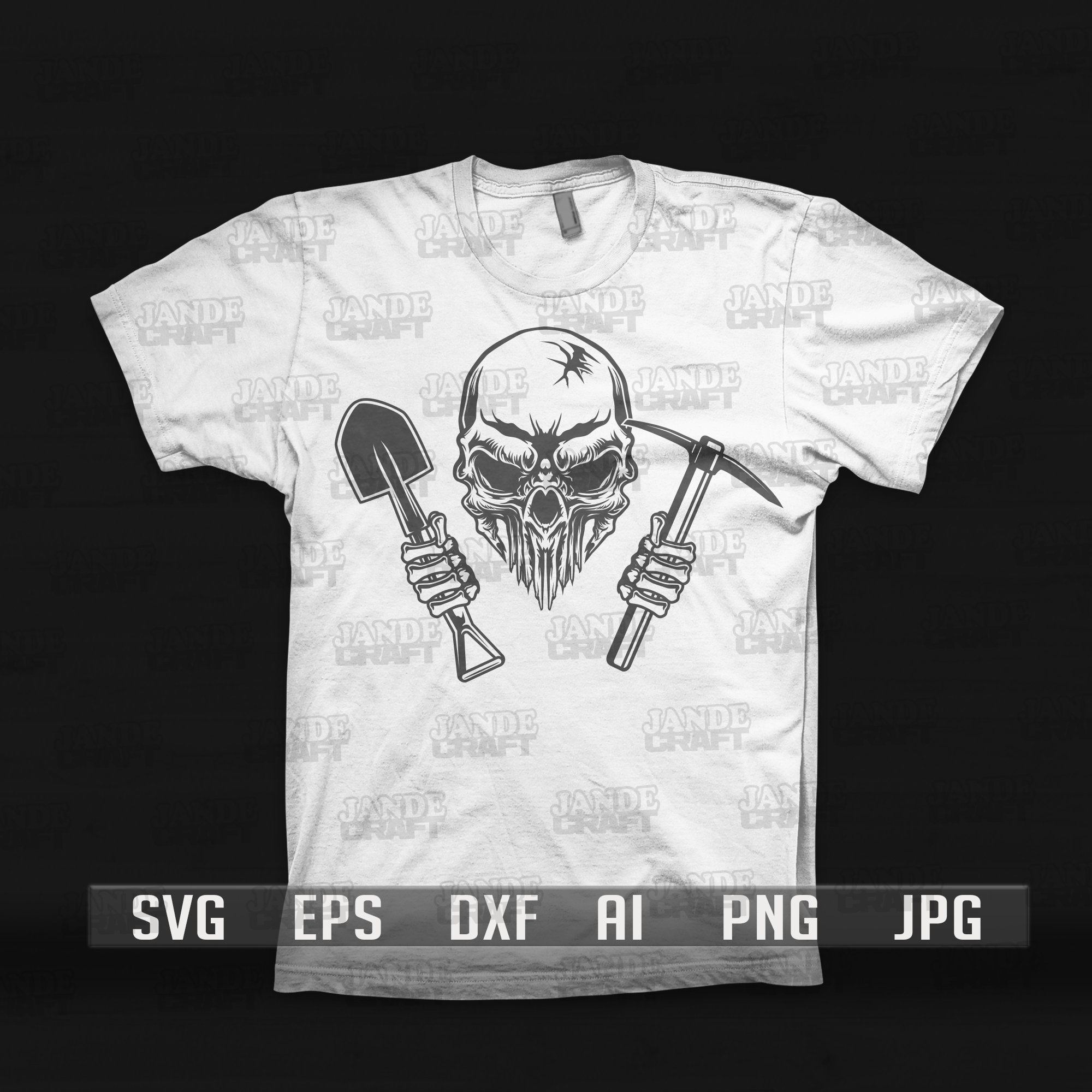 Mining Skull Svg | Mining Tools Clipart | Miner Dad T-shirt Design Gift ...