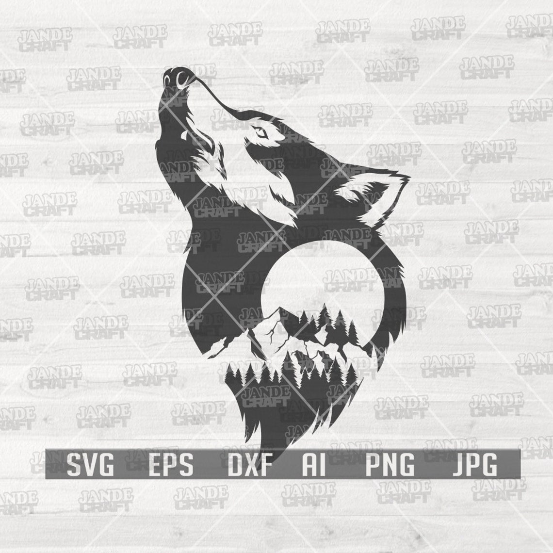 Outdoor Howling Wolf Svg Wild Wolf Svg Wild Animal Svg - Etsy