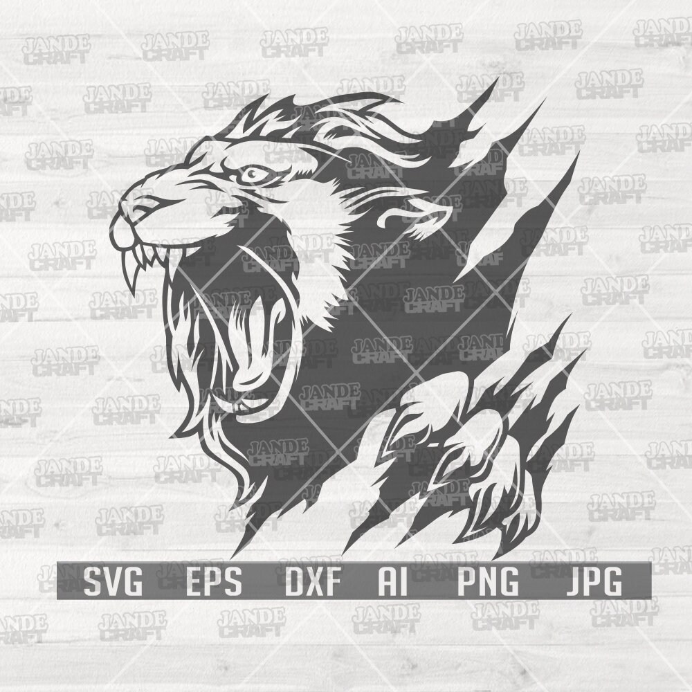Wild Lion Svg Lion Claw Svg Jungle King Svg Wild Animal | Etsy