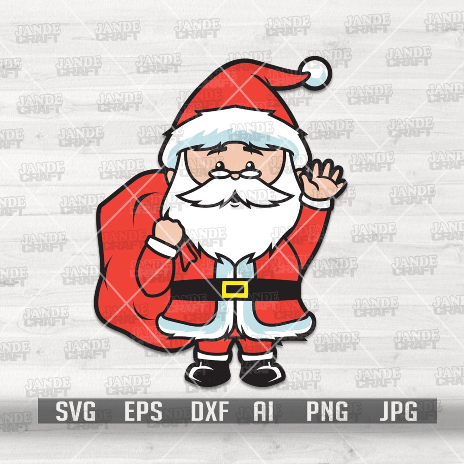Santa Claus Svg Christmas Svg Cute Santa Svg Santa - Etsy