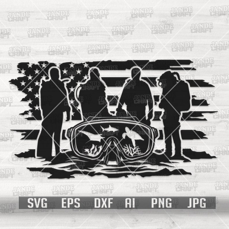 US Scuba Diver Svg | Scuba Squad Svg | Scuba Team Svg | Scuba Clipart ...