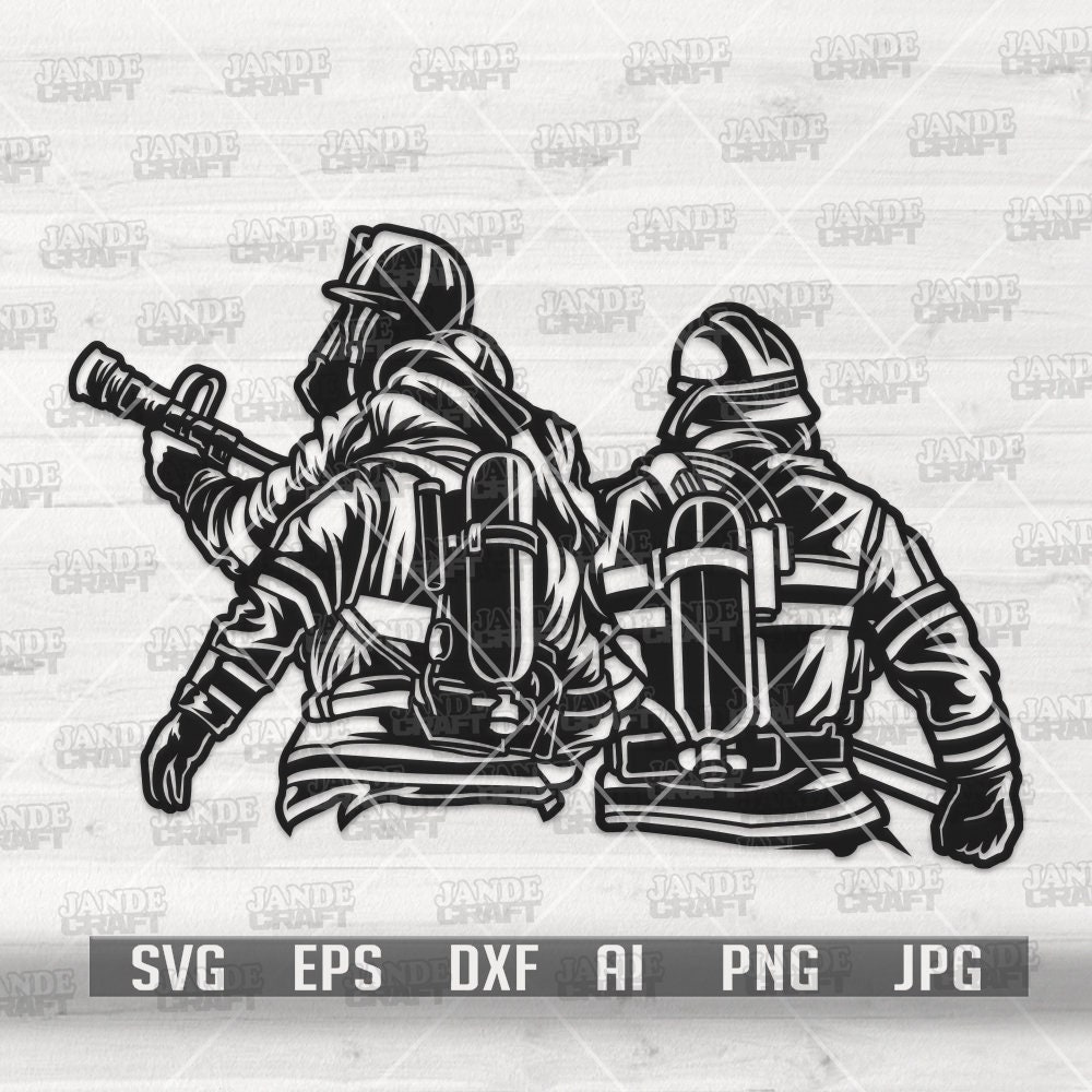 3 Bomberos svg / Bombero Clipart / Bombero Cutfile / Bombero svg ...