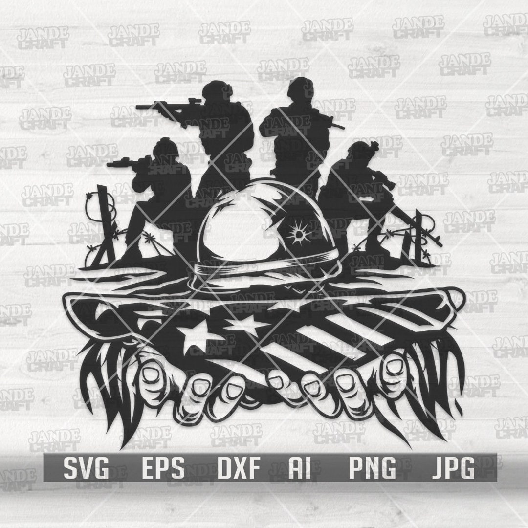 Patriotic Soldier Svg | Military Dad Gift Idea | Veteran Cutfile | US ...